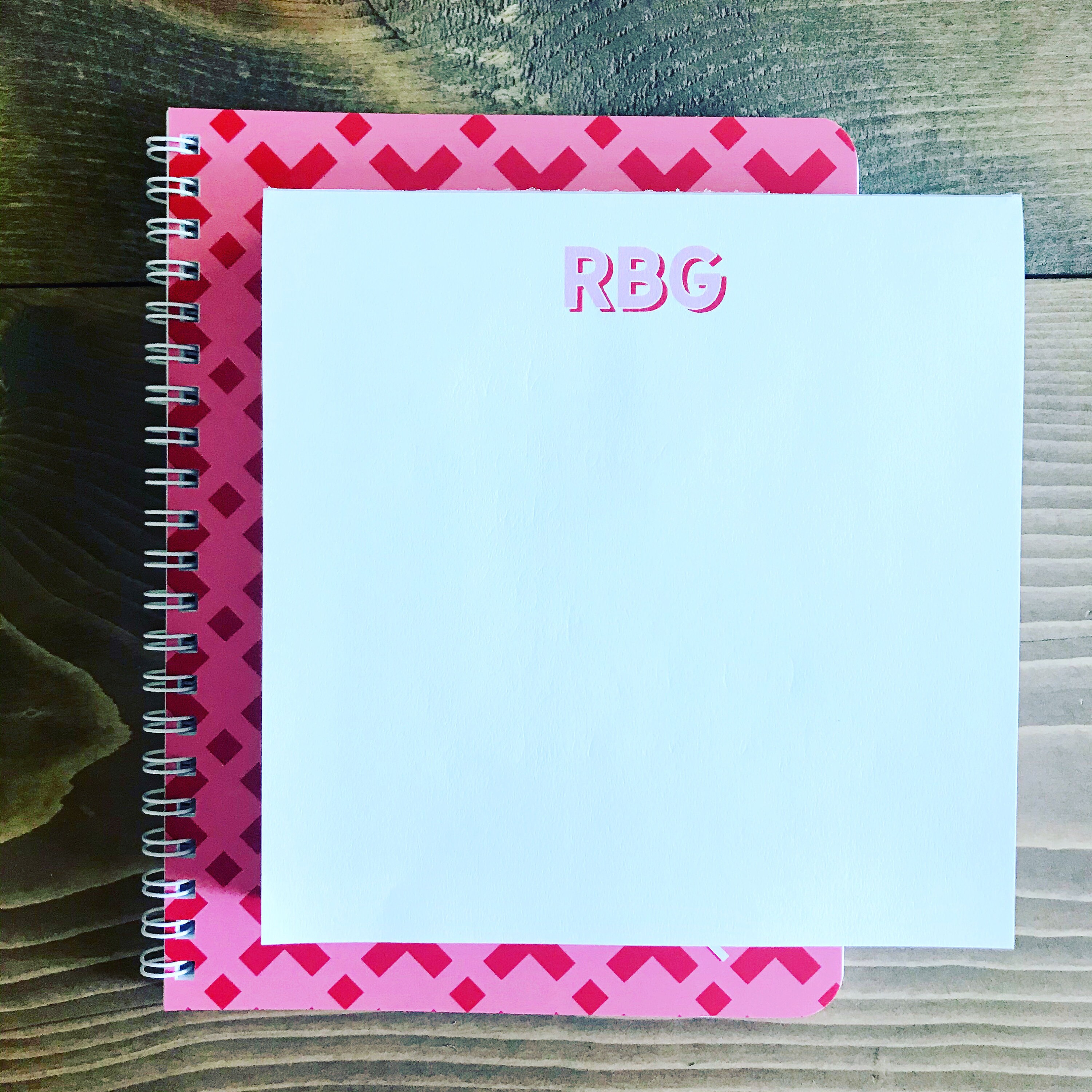 Layered Monogram Notepad // 2 Sizes - Etsy