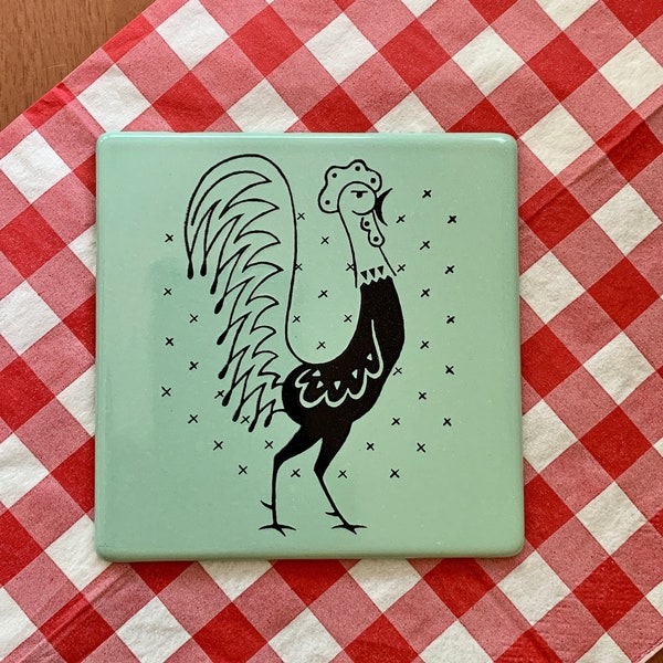 Rooster Trivet - Etsy