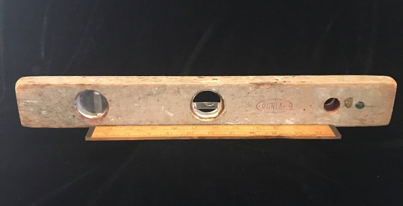 Vintage Wooden Level Dunlap Approved Tools 1930-1950 | Etsy