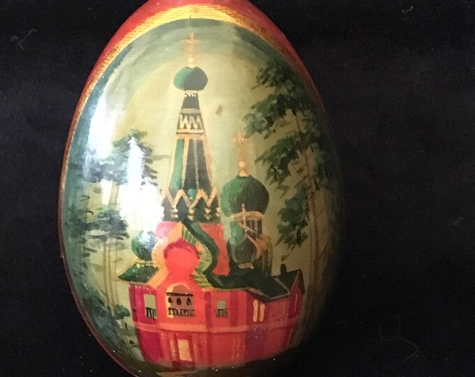 Russian Orthodox Wooden Egg Hand Decorated Signed and Dated 1998 - Etsy