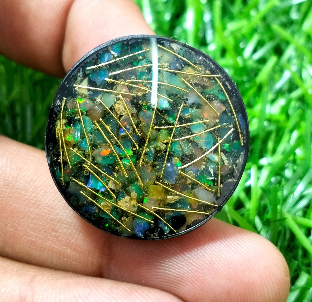 35 CT, Mosaic Ethiopian Opal Raw Stone, Welo Opal Rough Gemstone, Opal ...