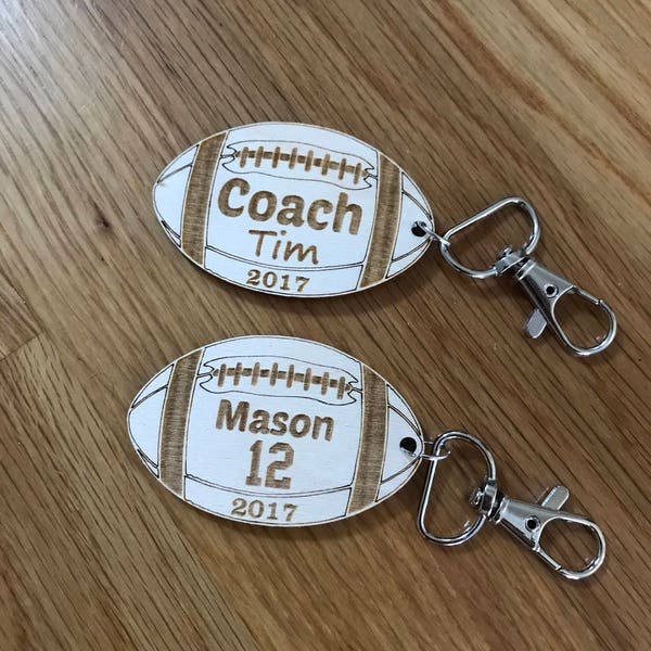 Football Keychain - Etsy