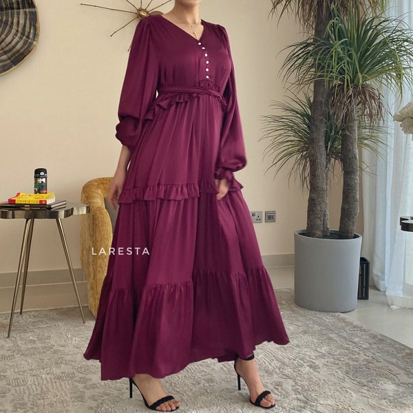 Marsala Dress - Etsy