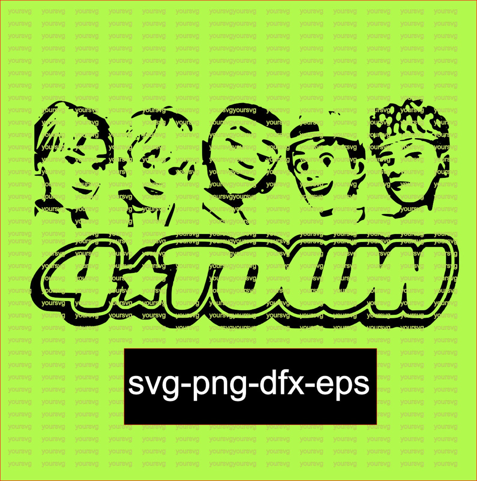 4 Town Svg-png-dfx-eps - Etsy UK