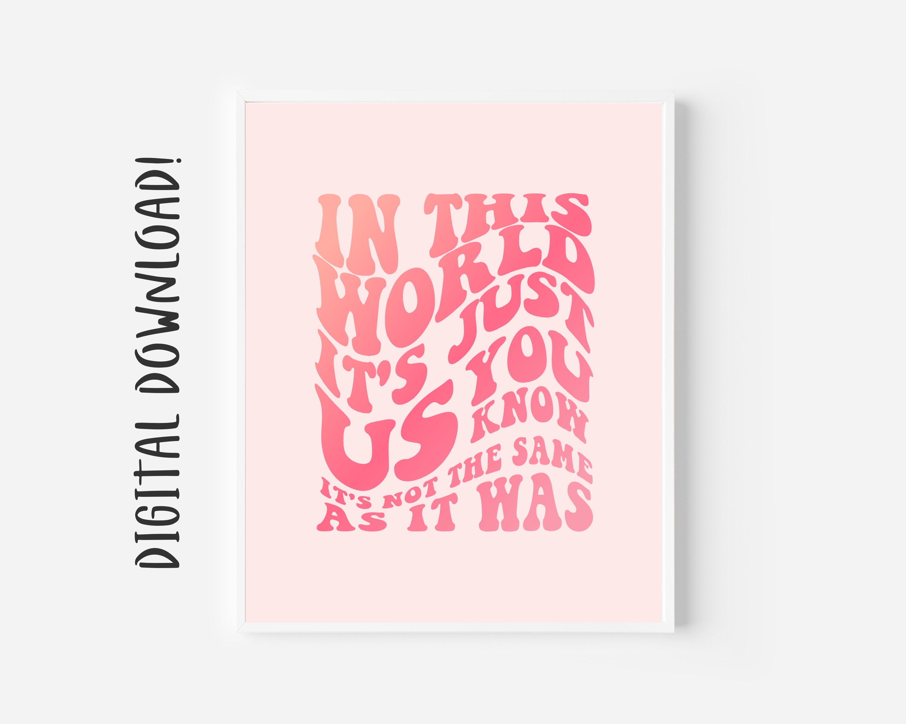 Harry Styles Poster, as It Was - Etsy