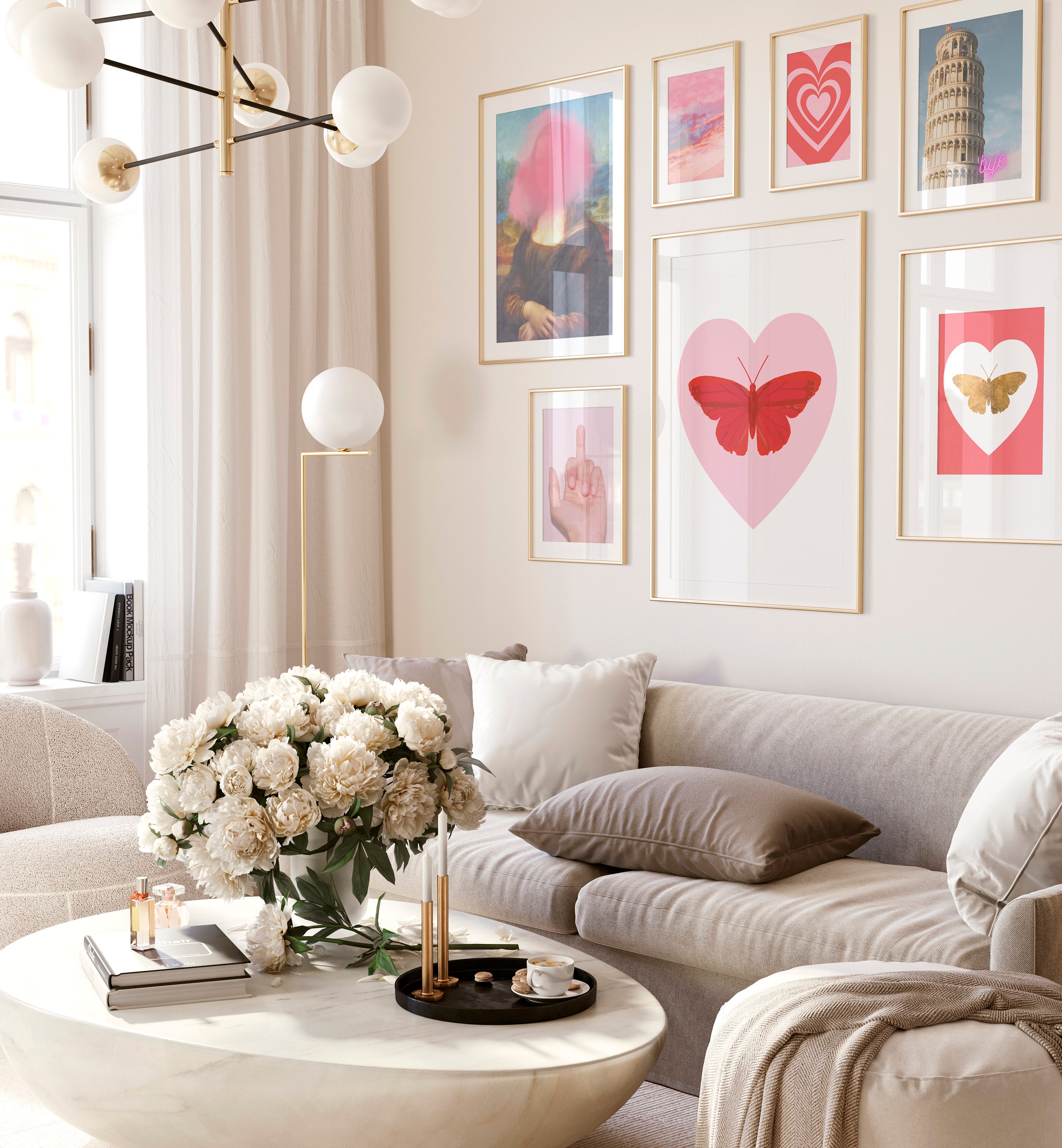 Pink Butterfly Painting Butterfly Wall Decor Butterfly Art - Etsy