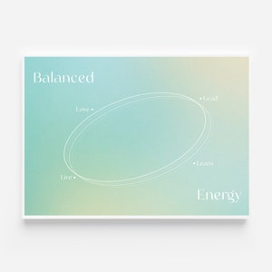 Aura Gradient Trendy Spiritual Energy Wall Poster Set, Digital Download ...