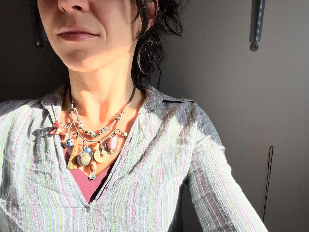 Witchy Charm Necklace / Eclectic Assemblage / Renaissance Fair ...