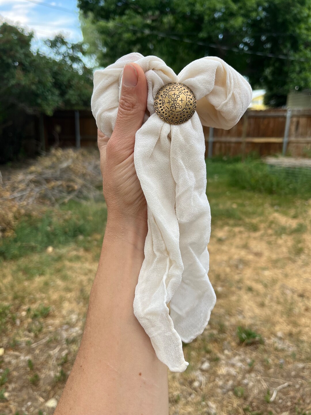 Brass Bandana Slide / Scarf Cinch / Handmade Western Jewelry / Cowboy ...