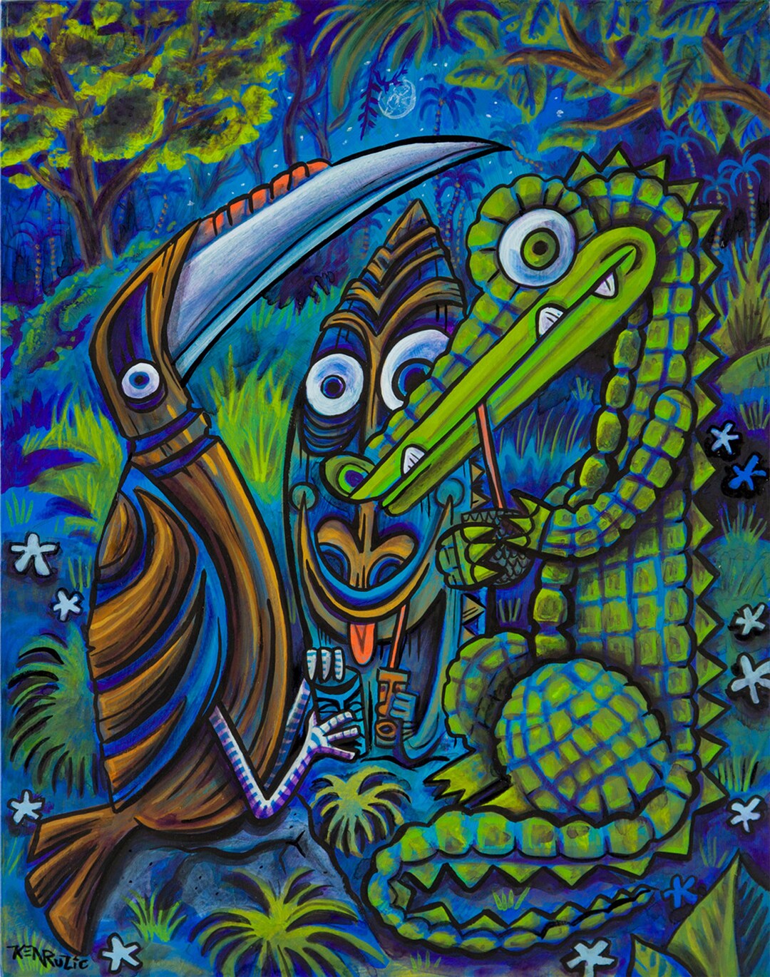 Jungle Libation Limited Edition Fine Art Tiki Print - Etsy