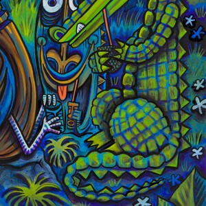 Jungle Libation Limited Edition Fine Art Tiki Print - Etsy