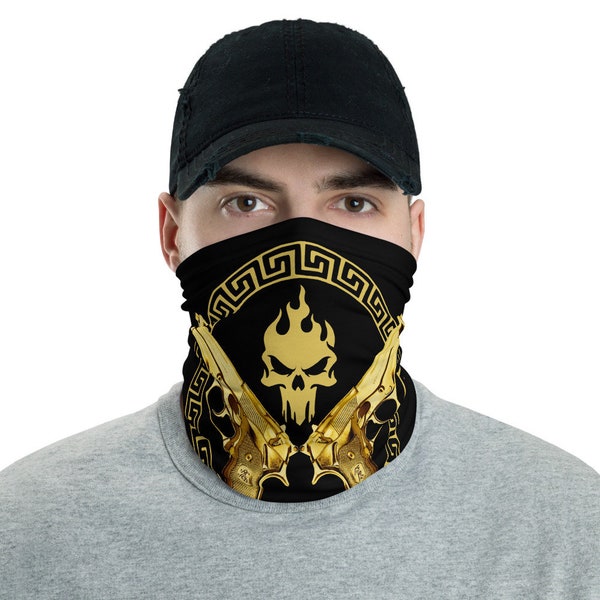 Skull Neck Gaiter Face Mask - Etsy