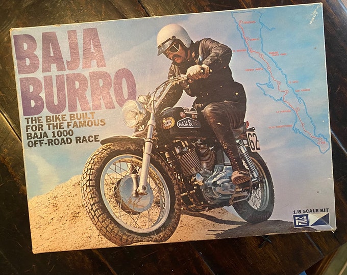 Vintage Baja Burro Motorcycle MPC Model Kit - Etsy