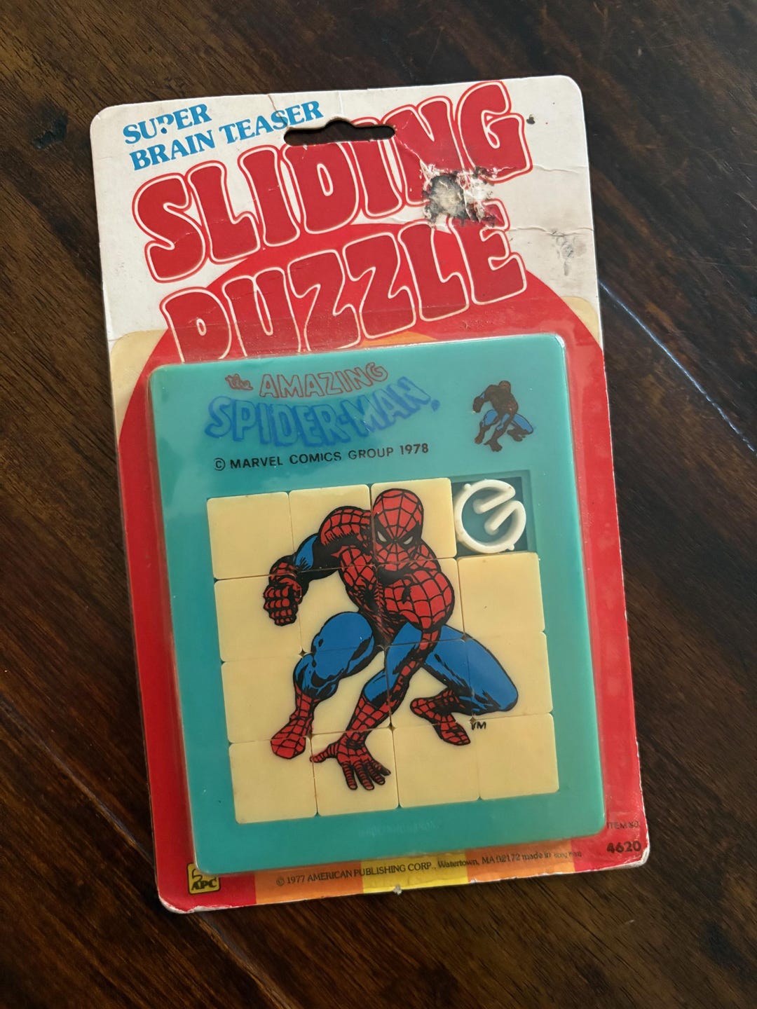 RARE Amazing Spider-man Sliding Puzzle in Original Packaging. 1978 ...