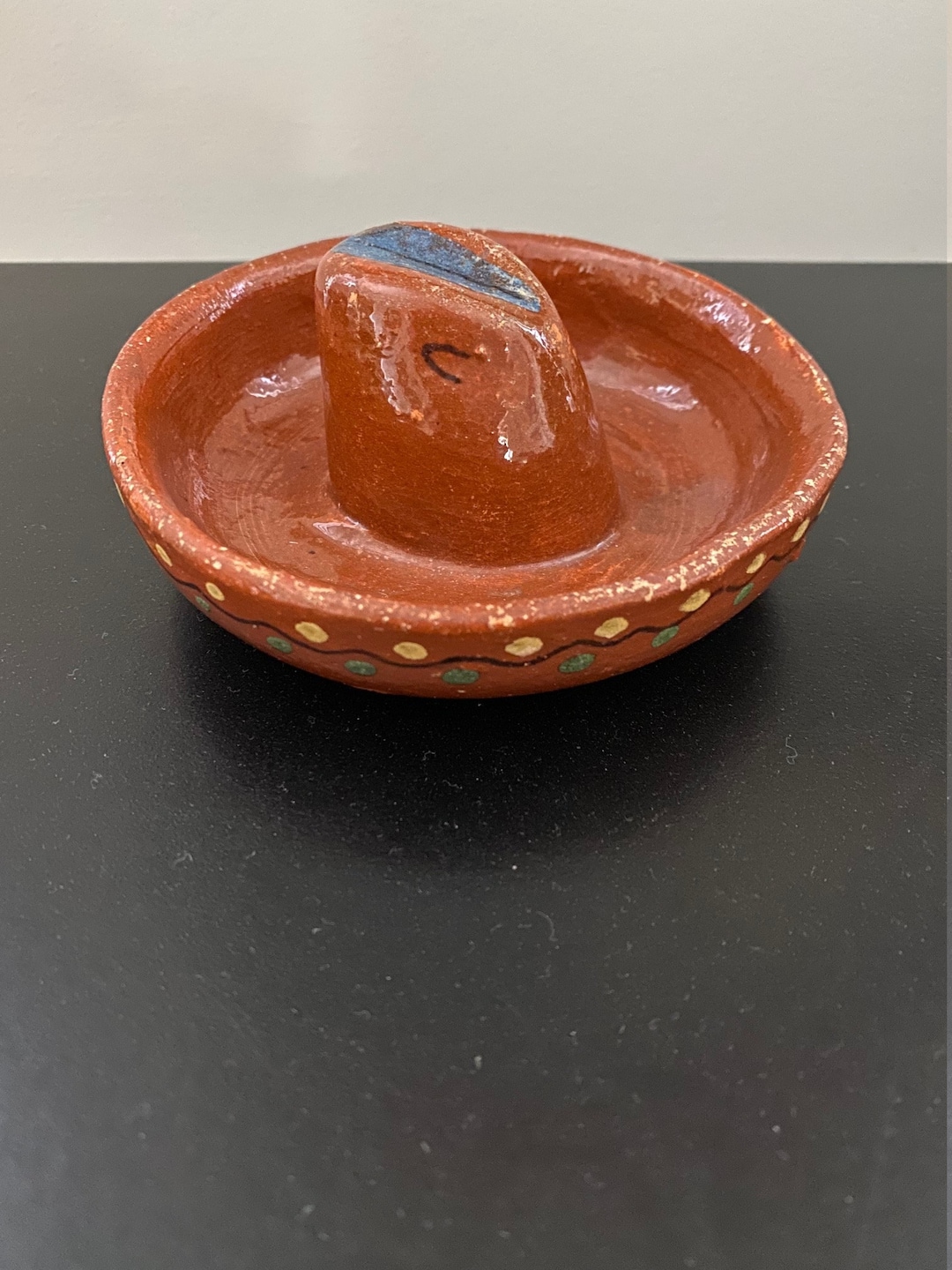 Vintage Hand Painted Mexican Sombrero Ashtray/ Trinket Holder - Etsy