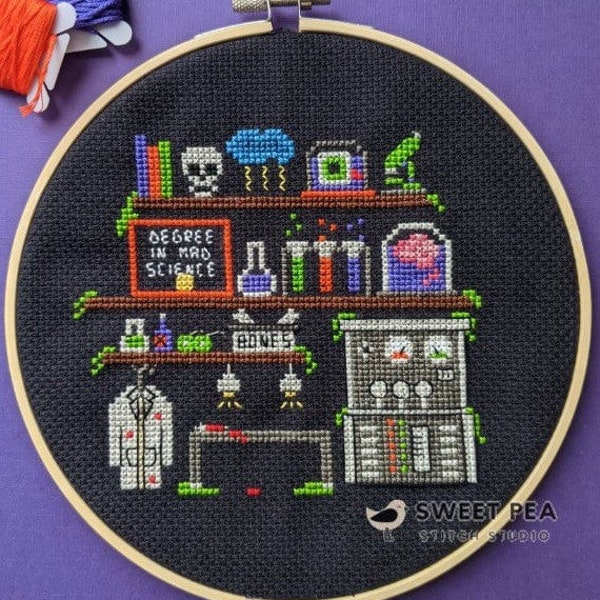 Science Cross Stitch - Etsy