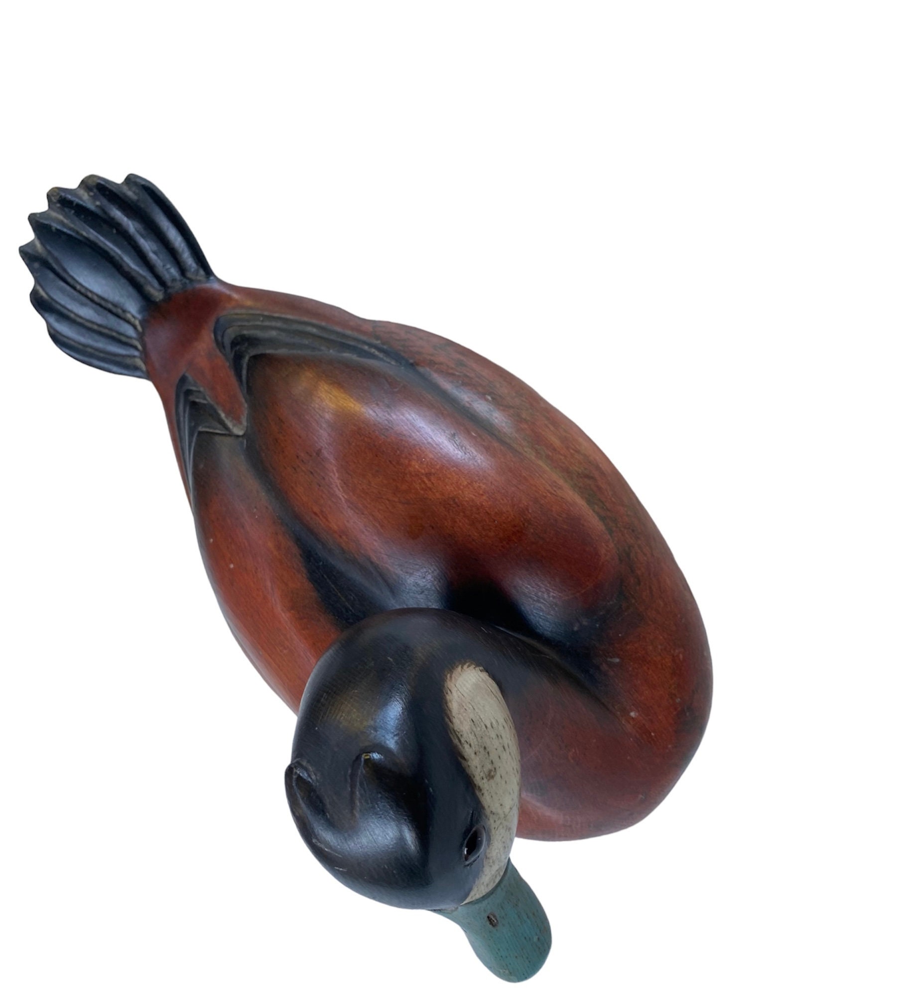 1985 Vintage Wooden Decoy Duck - Etsy