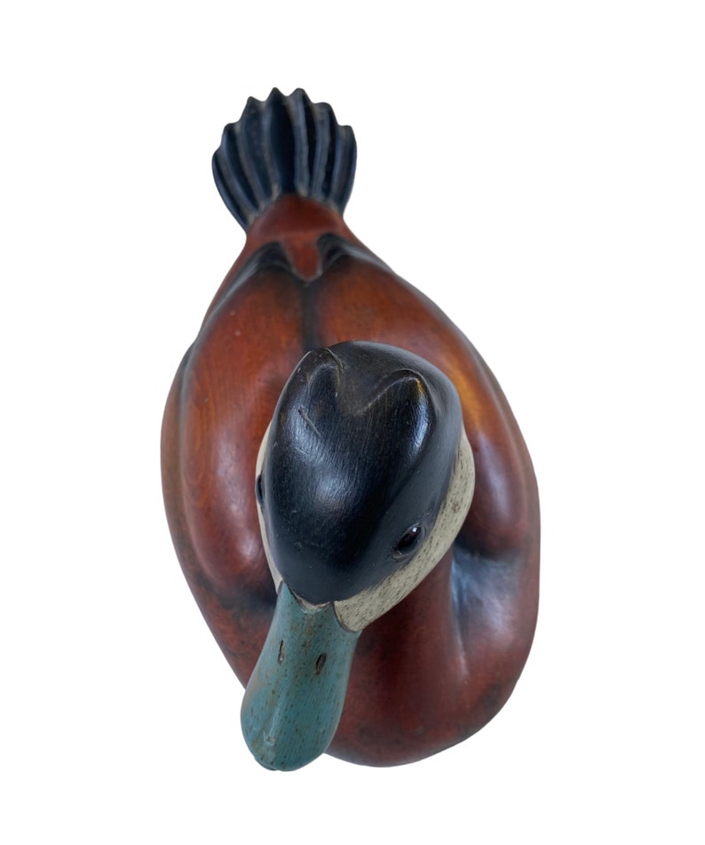 1985 Vintage Wooden Decoy Duck - Etsy