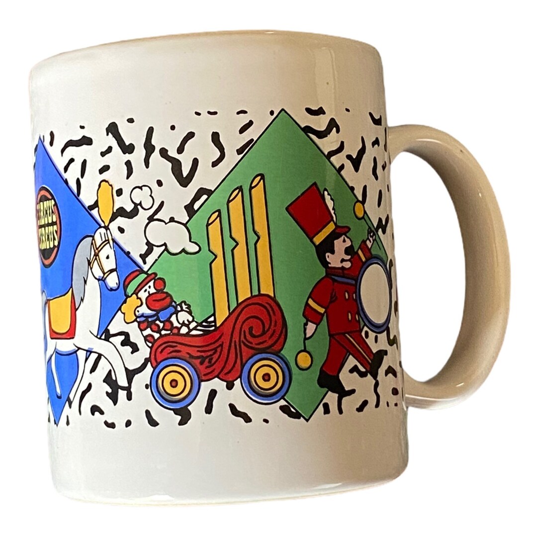 Vintage Circus Circus Mug Animal Parade - Etsy