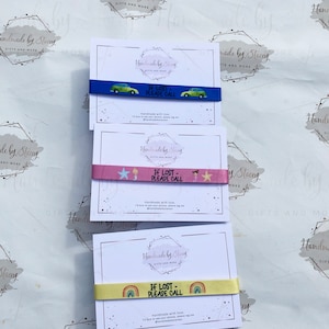 Personalised Missing Child Bracelet|fabric Wristband Festival|lost ...