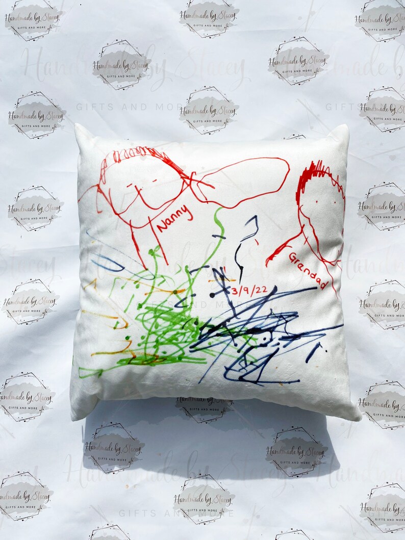 Personalised Kid's Drawing Pillow |custom Artwork Cushion - Etsy UK