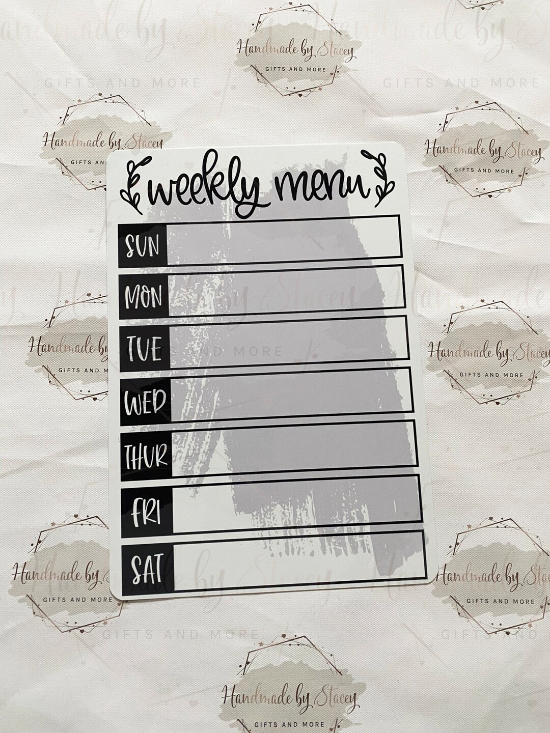 Weekly Food Meal Planner Whiteboardreusable Dinner Organiser for ...
