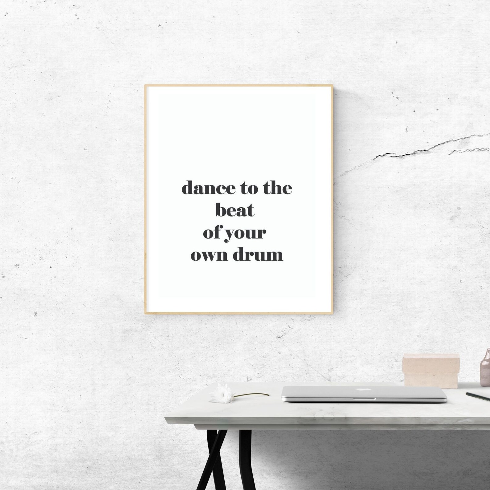 Dance To The Beat Of Your Own Drum Printable Quote Poster Etsy