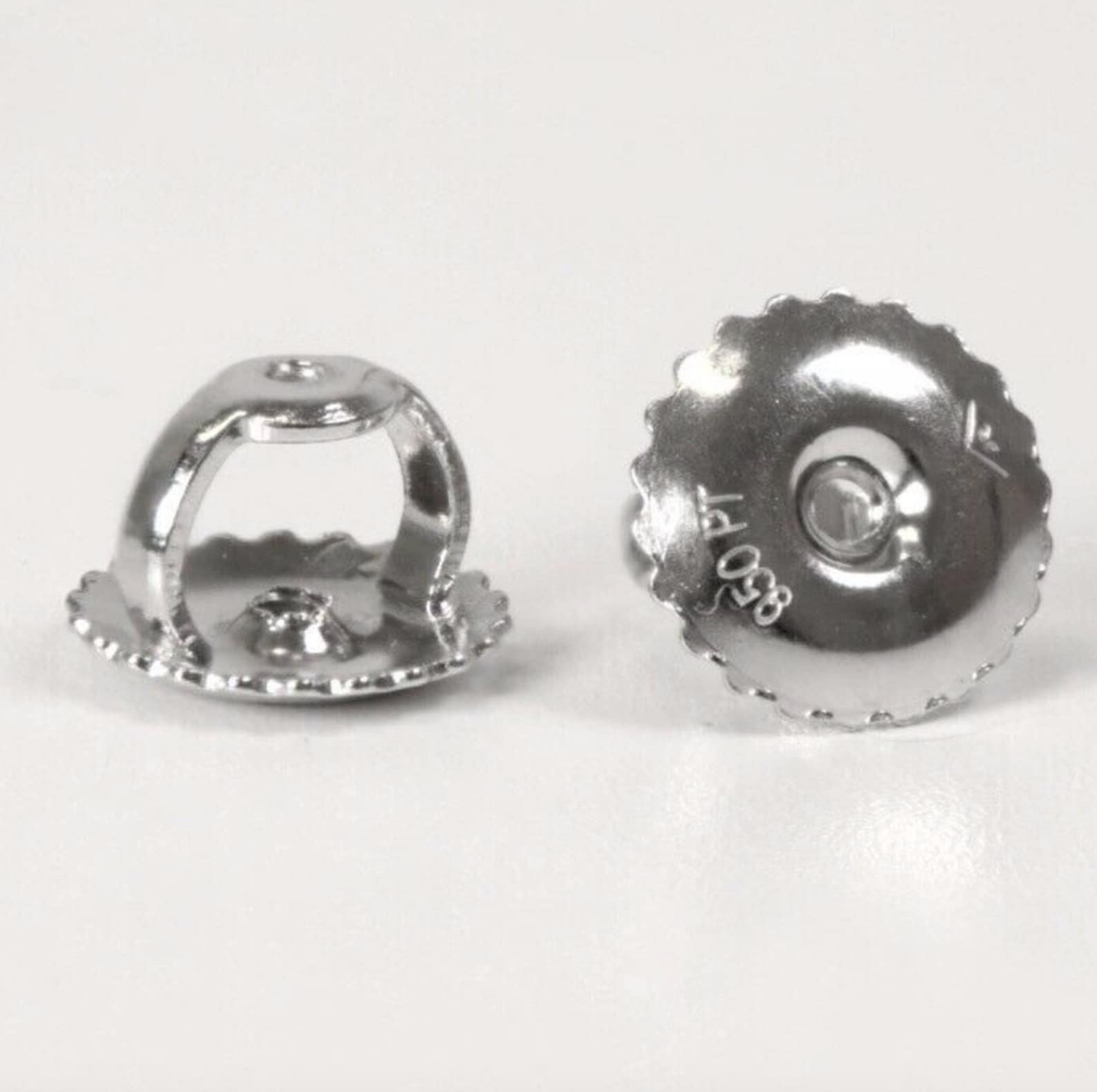 Platinum Replacement Earrings Screw Backs Single or Pair - Etsy