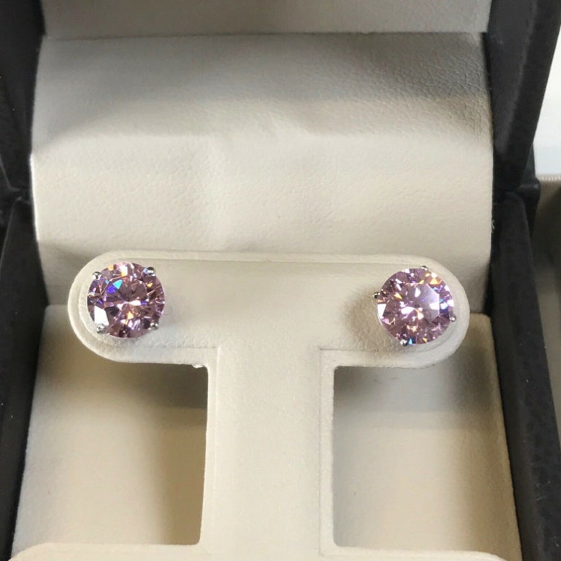 Pink Lab Diamond Cross - Etsy