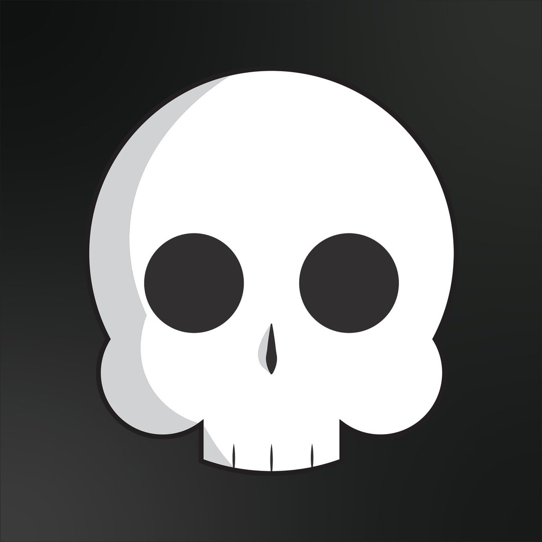 Chibi Skull SVG - Etsy