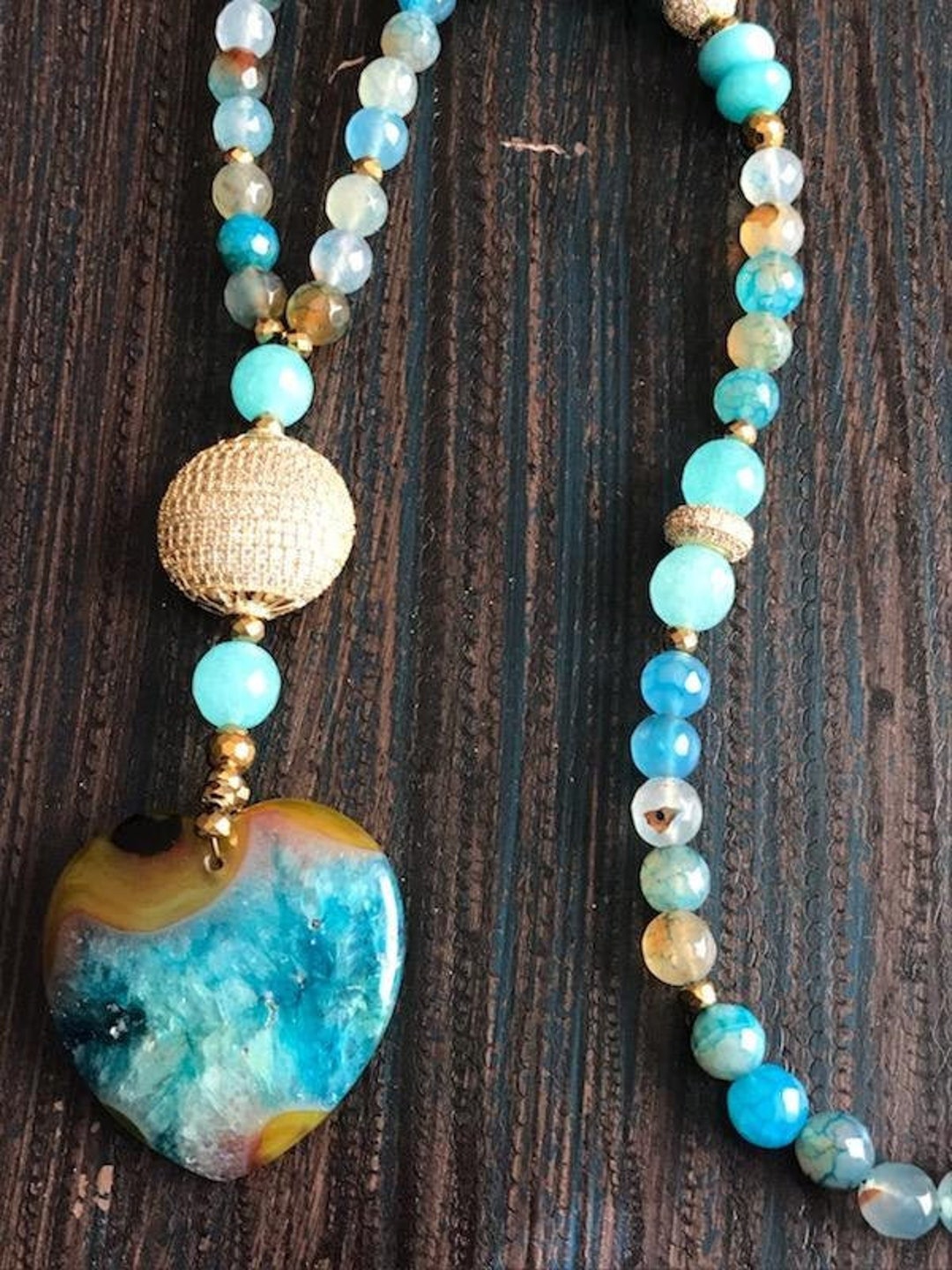 Boho Style Pendant Necklace - Boho Necklace for Women - Handmade ...