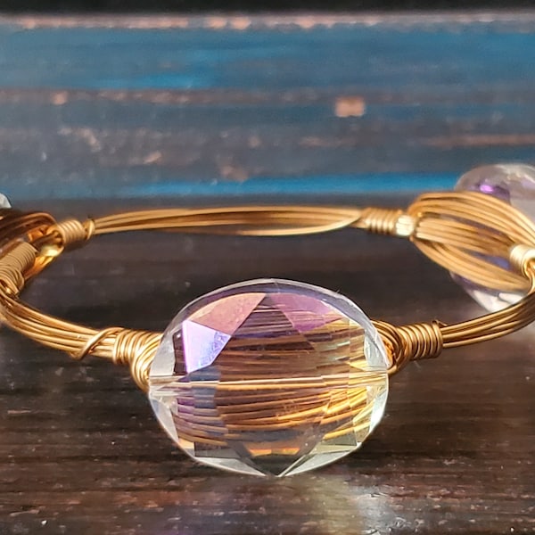 Crystal Bangle - Etsy
