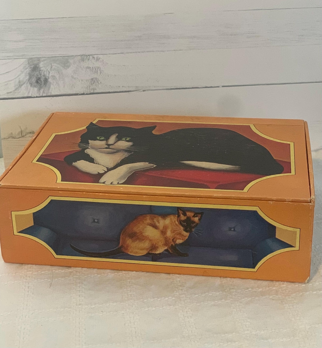 1970s Pencil Box, Vintage School Box, Gift for Cat Lover - Etsy