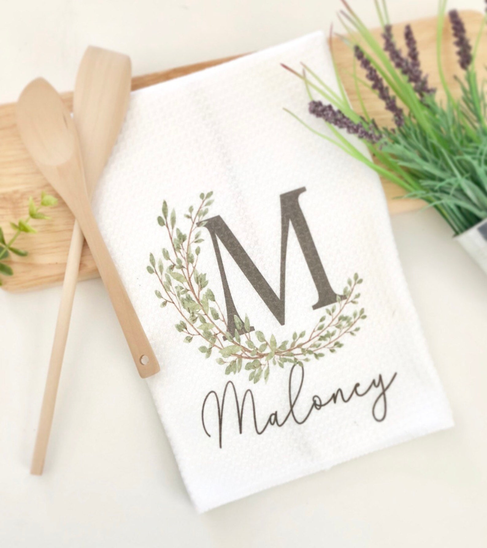 Wedding Gift Wedding Monogram Monogram Tea Towel - Etsy