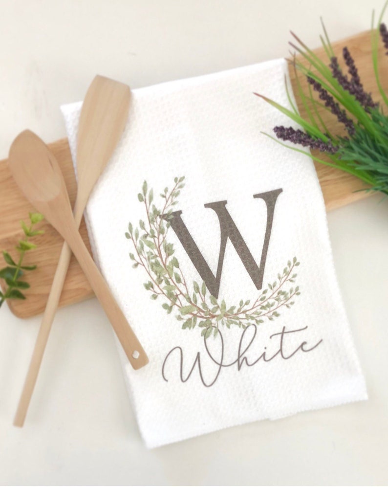 Wedding Gift Wedding Monogram Monogram Tea Towel - Etsy