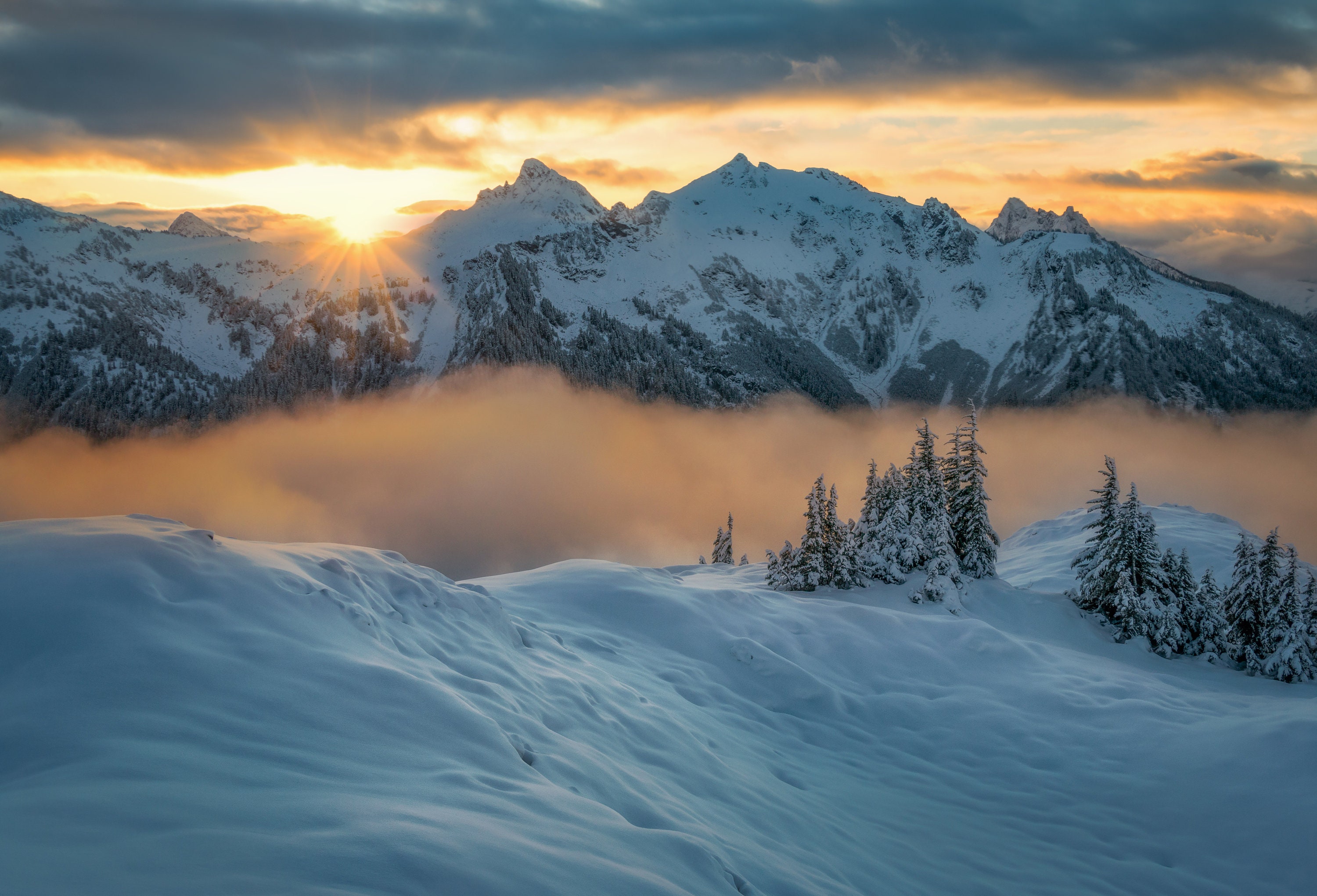 Snowy North Cascades, Washington Photo Wall Art Pacific Northwest ...