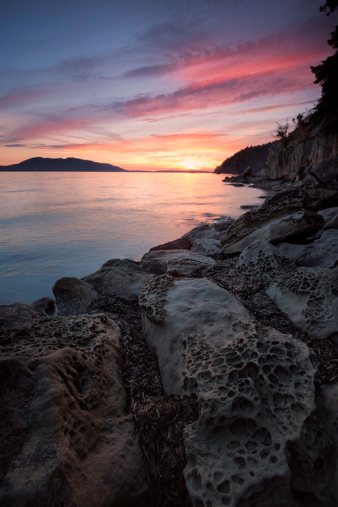 Bellingham Sunset Photo Print, Metal, Canvas Wall Art Pacific Northwest ...