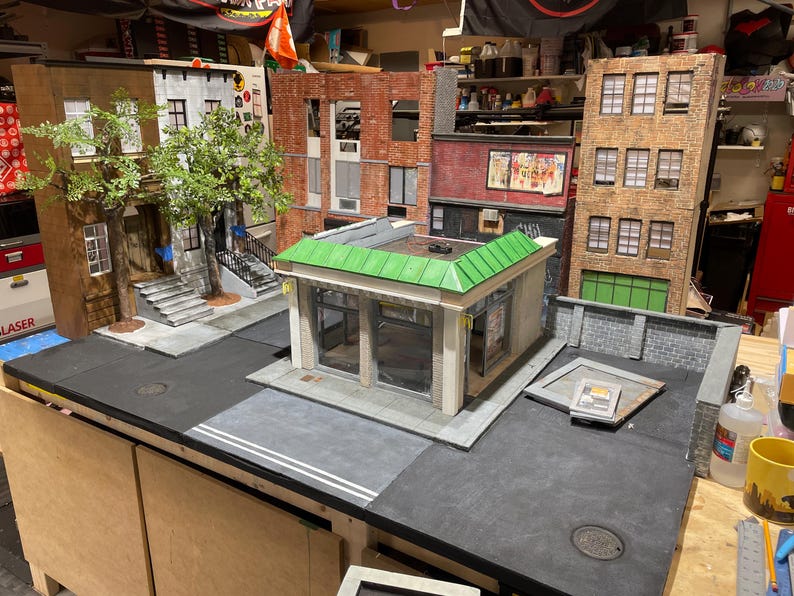 Epic City Diorama: Custom 1/12 Scale Action Figure Display - Etsy