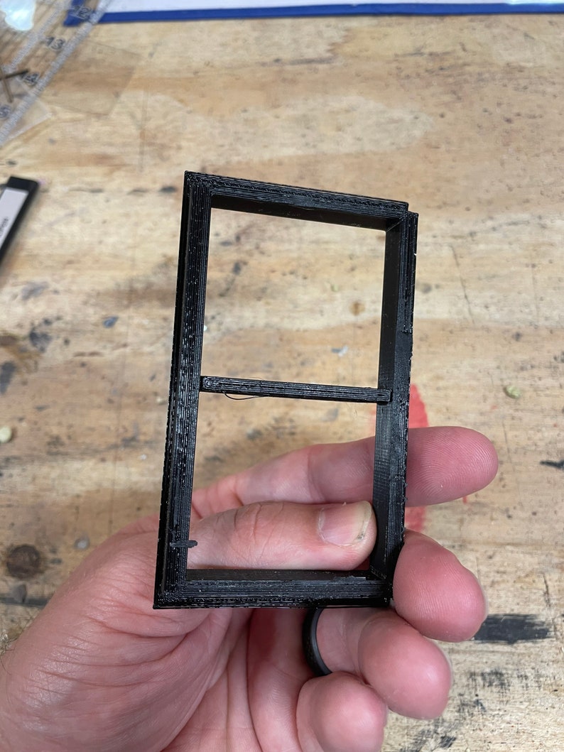1:12 Scale 3D Printed Window for Dioramas and Miniatures - Two-pane ...