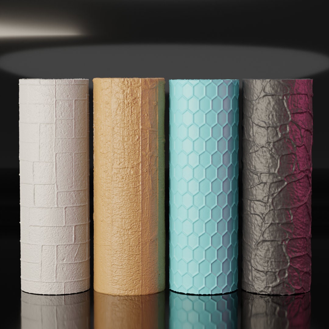 4-pack Texture Roller Tool for Foam/clay Dioramas Terrian DND ...