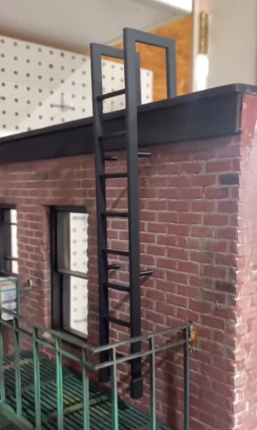 1/12 Scale Fire Escape With Ladder - Digital File for 3D Printing | STL ...