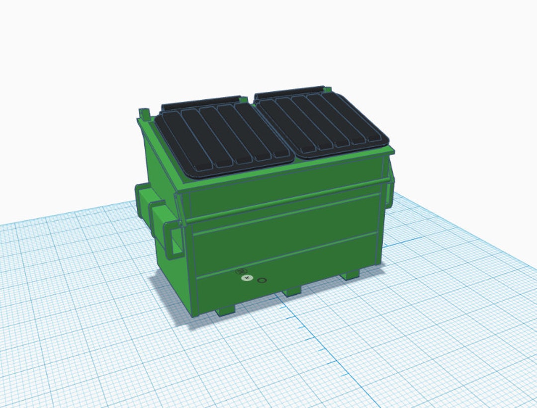 1/12 Scale Dumpster - Digital File for 3D Printing | STL Format - Etsy