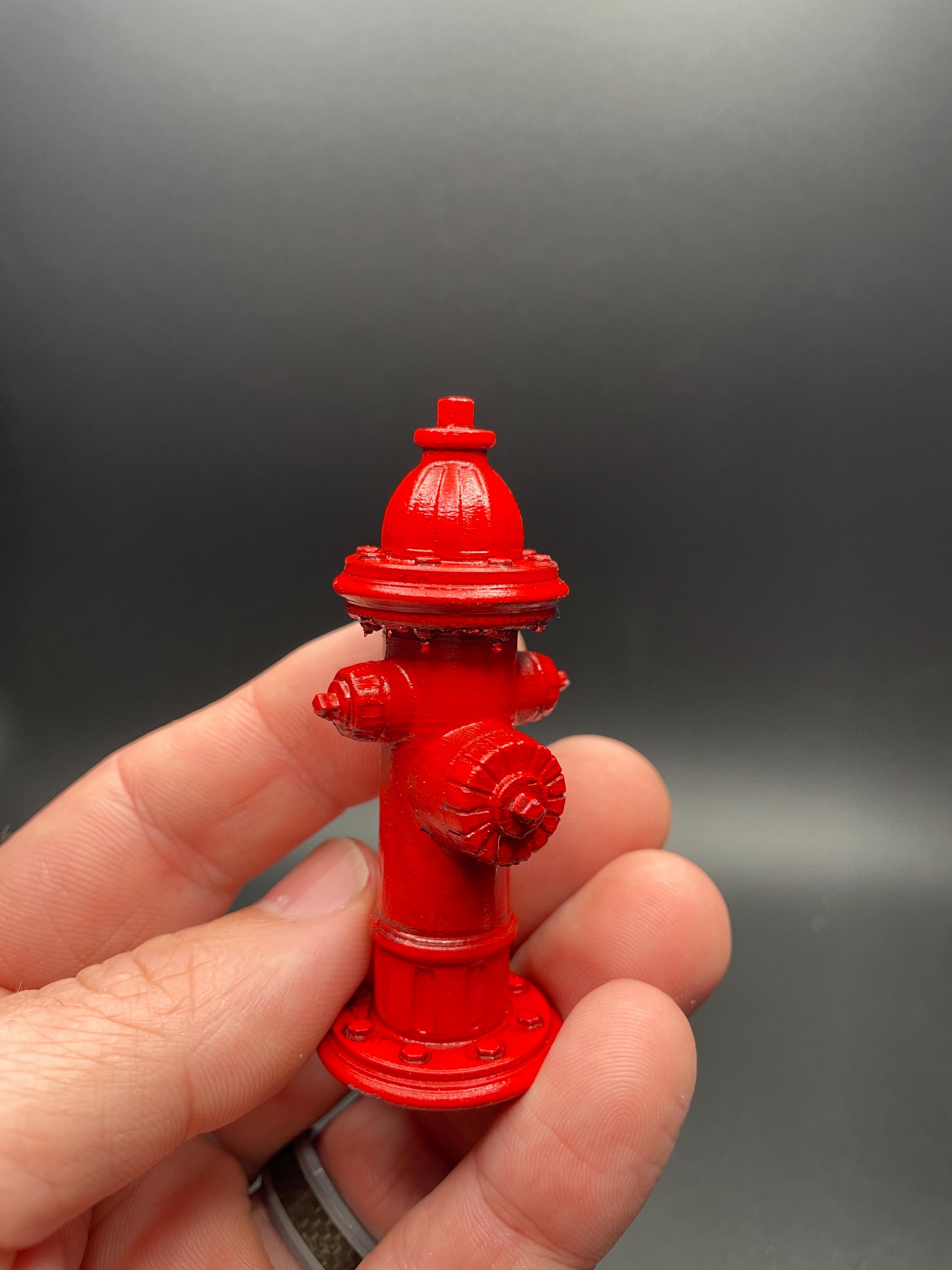 1:12 Scale 3D Printed Fire Hydrant for Dioramas and Miniatures - Fire ...