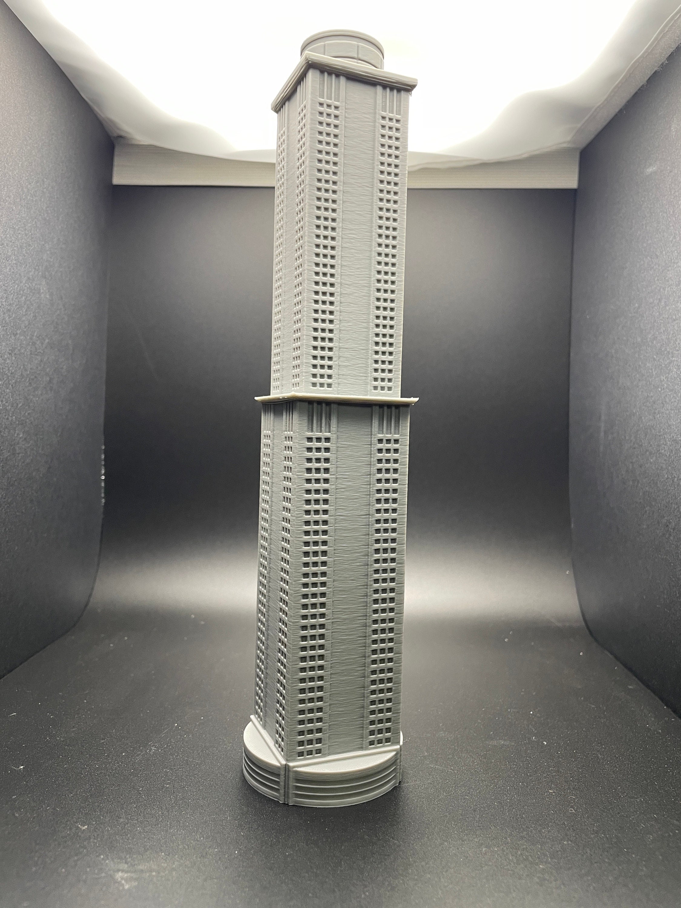 3D Printed City Building Miniatures: Gray Scale Models for Godzilla ...
