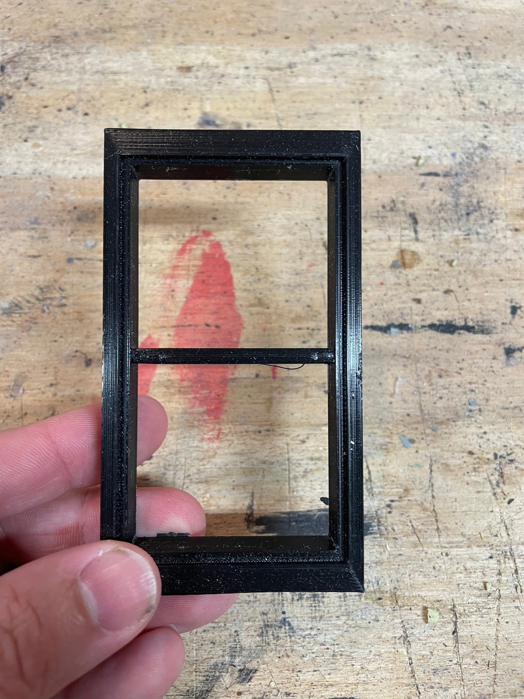 1:12 Scale 3D Printed Window for Dioramas and Miniatures - Two-pane ...