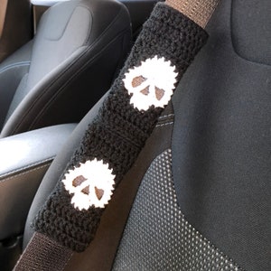 Black Glow-in-the-dark Skull Steering Wheel Cover (custom Colors Upon ...