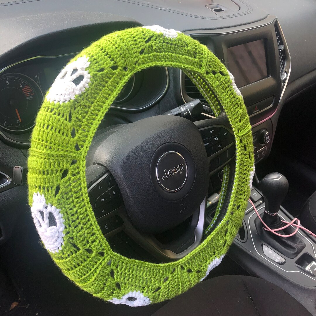 Lime Green and White Glow-in-the-dark Skull Steering Wheel - Etsy