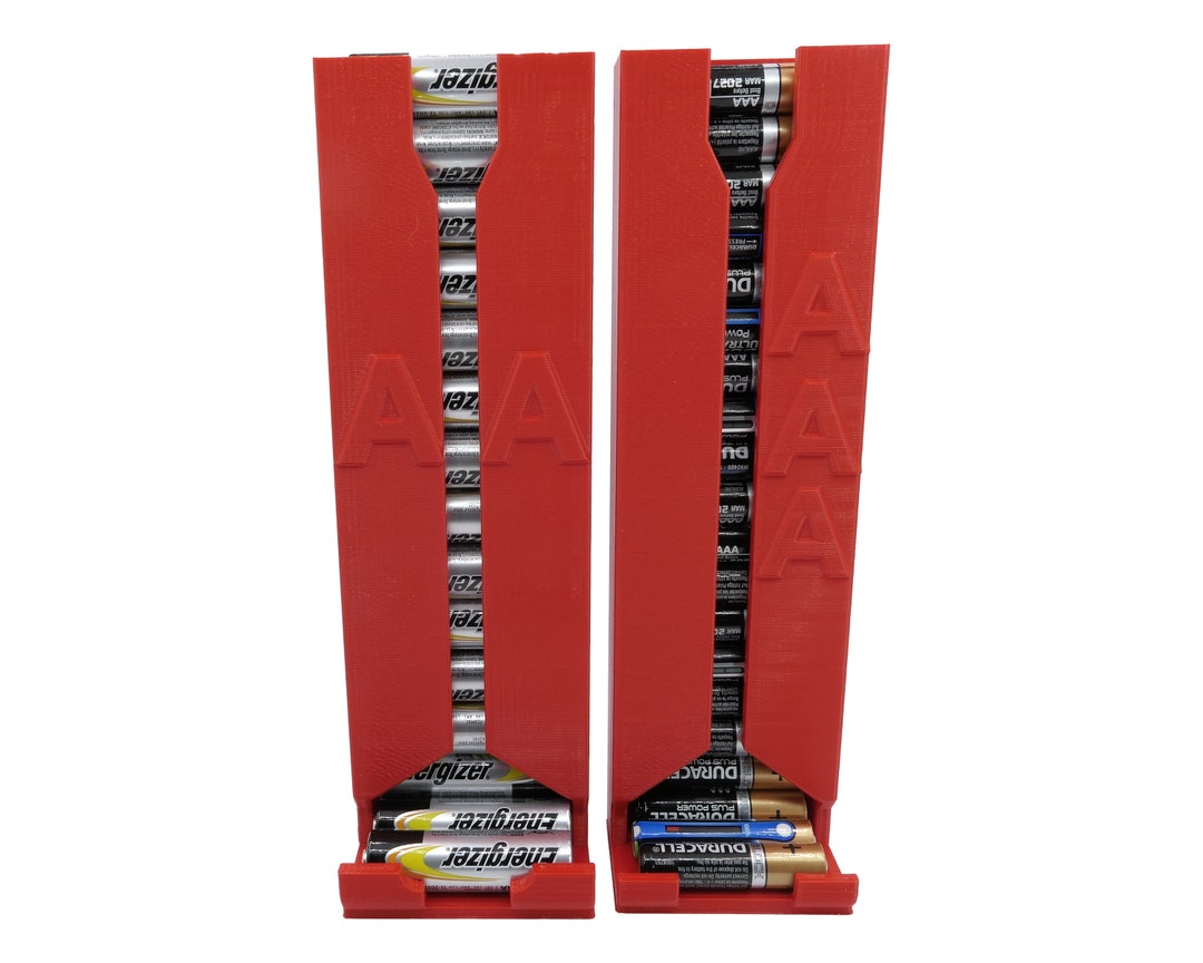 Wall Mounted AA and AAA Battery Dispensers Holders Storage Caddy - Etsy