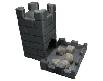 Castle Dice Tower Dice Roller/mixer Guaranteed Random Outcome - Etsy