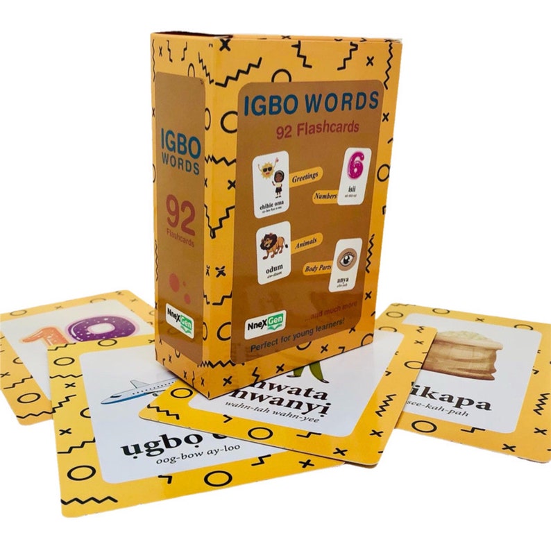 Igbo Flashcards + Numbers Poster + Body Parts Poster - Etsy Canada